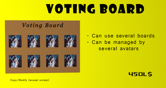 Second Life Marketplace - Voting Board_BOXED